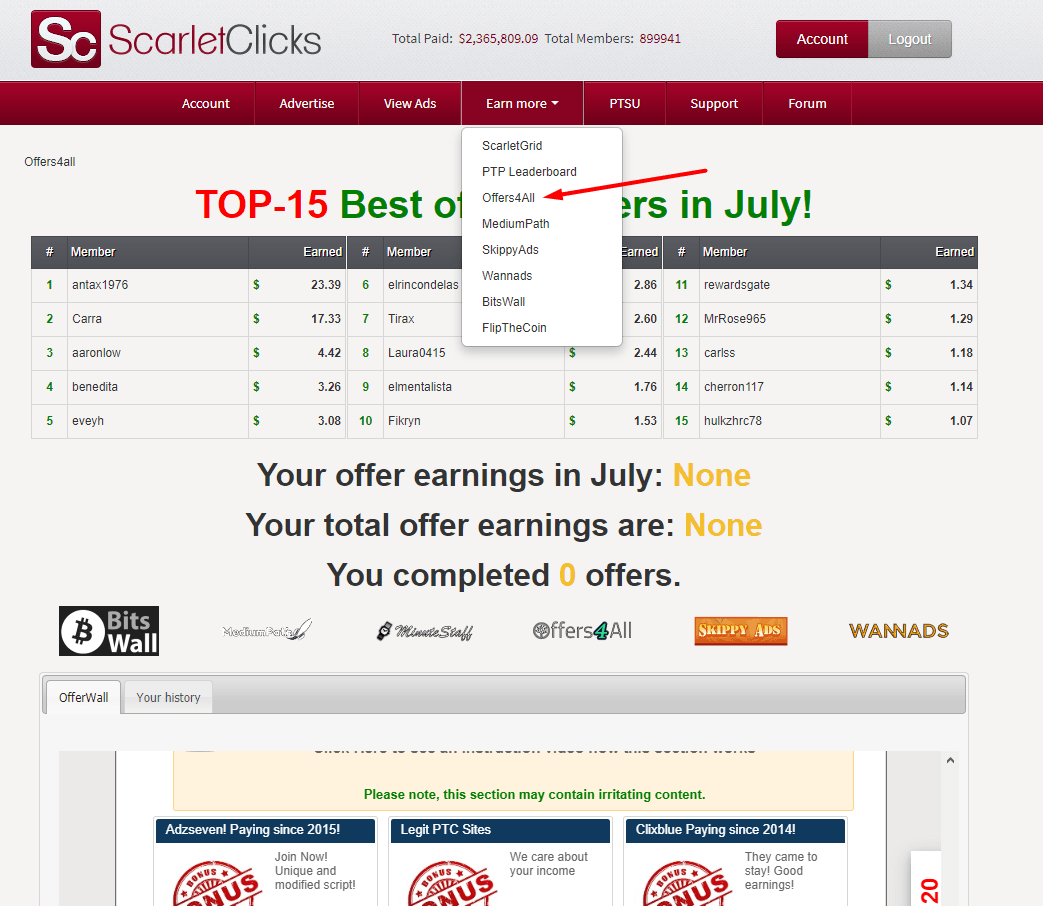 How Much Can I Earn in Scarlet Clicks | Job Online for Everyone